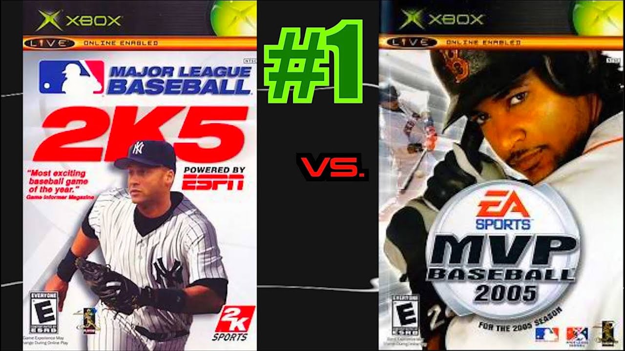 MVP BASEBALL 2005 VS MLB 2K5 (XBOX) - YouTube