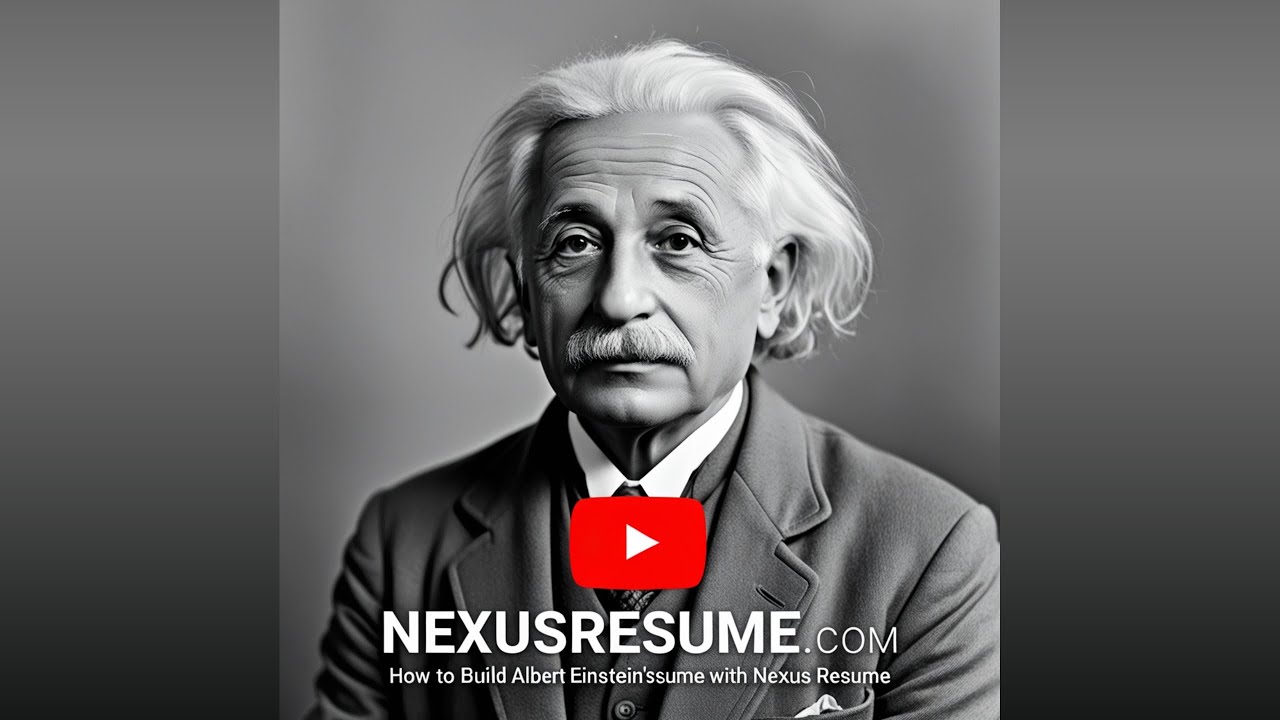 How to Build Albert Einstein’s Resume? - YouTube