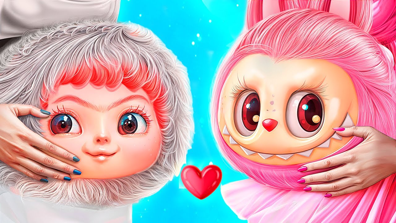 Real LABUBU VS Fake LABUBU! How to Become Labubu Doll in Real Life ...