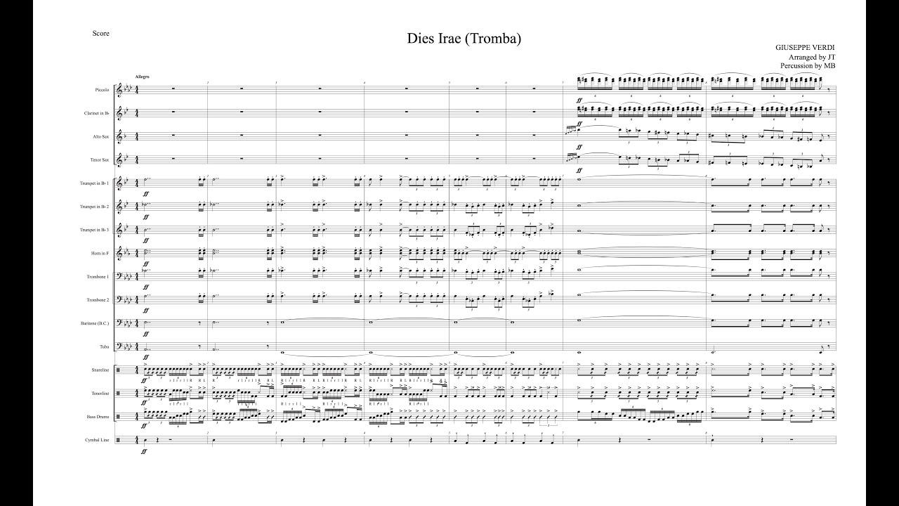 Dies Irae - Marching Band - YouTube