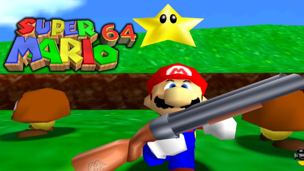 Super Mario 64 Shotgun Mario Escopeta Download ROM Mod #2 (Gameplay ...