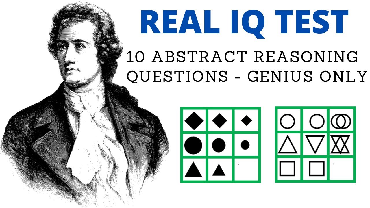 Real IQ TEST - 10 Abstract reasoning questions with instant answers and ...