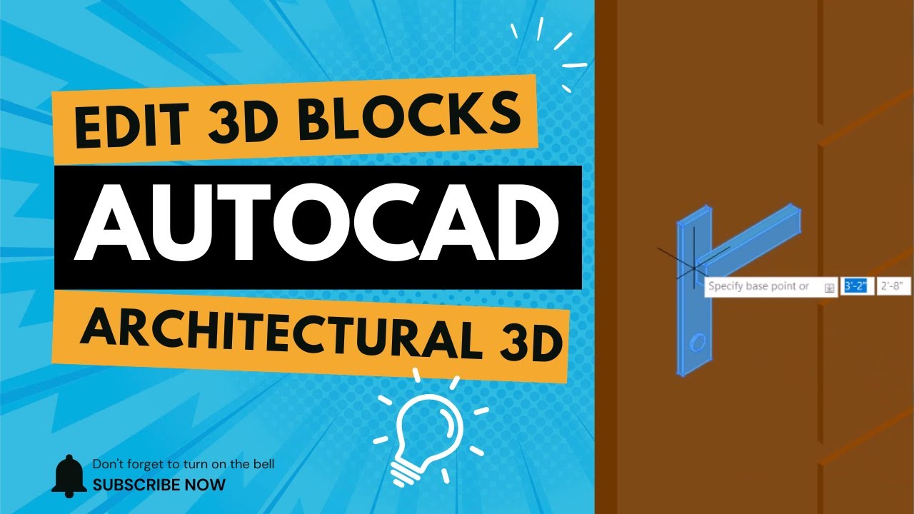 How to Edit 3D Blocks in AutoCAD | Architectural 3D Modeling Tutorial ...