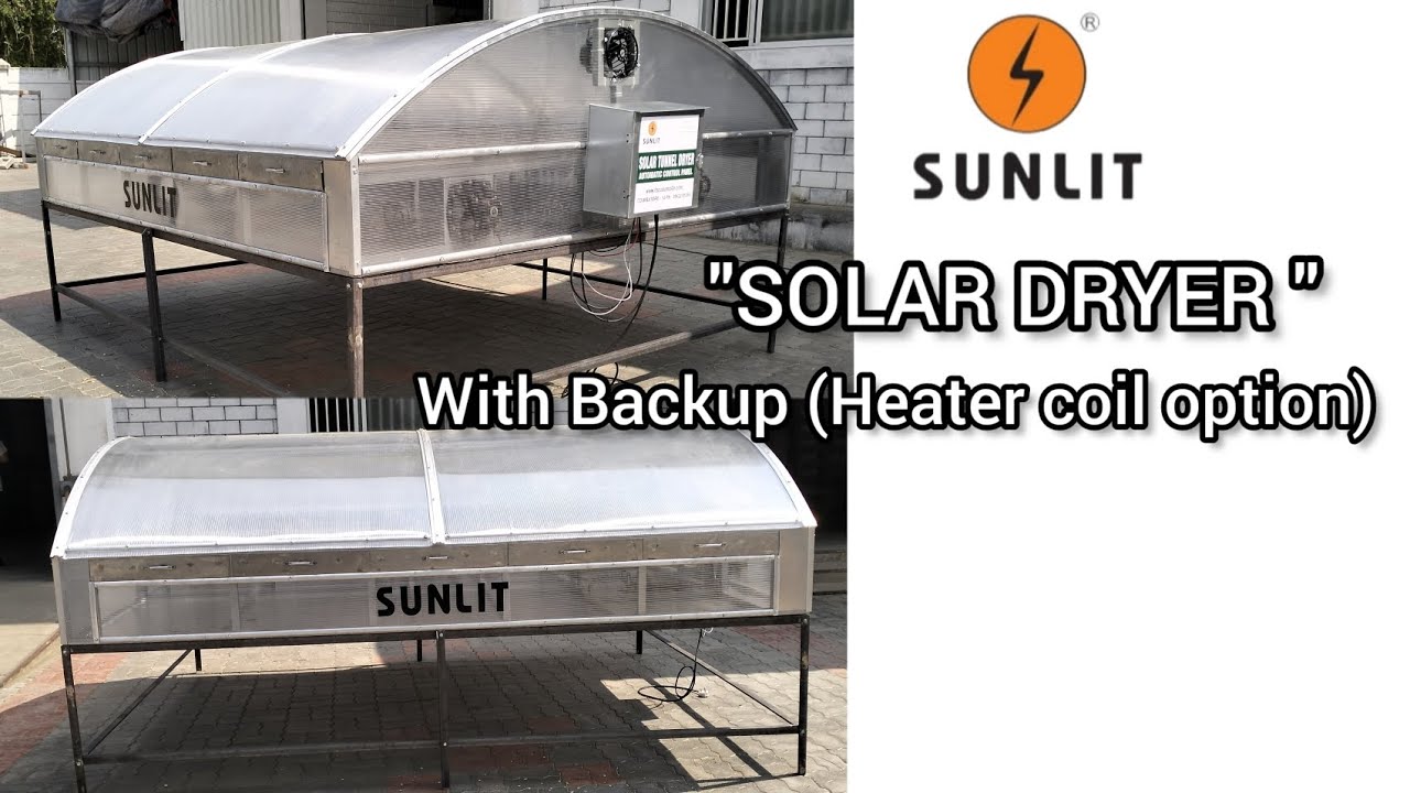 MINI SOLAR DRYER (Tray Model )With Backup (Heater coil option) - YouTube