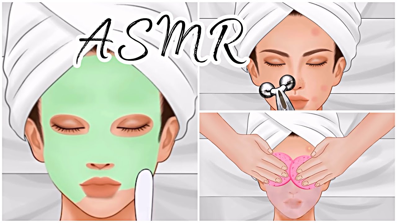 ASMR massage and face cleansing relaxation animation - asmr 按摩和麵部清潔放鬆動畫 ...