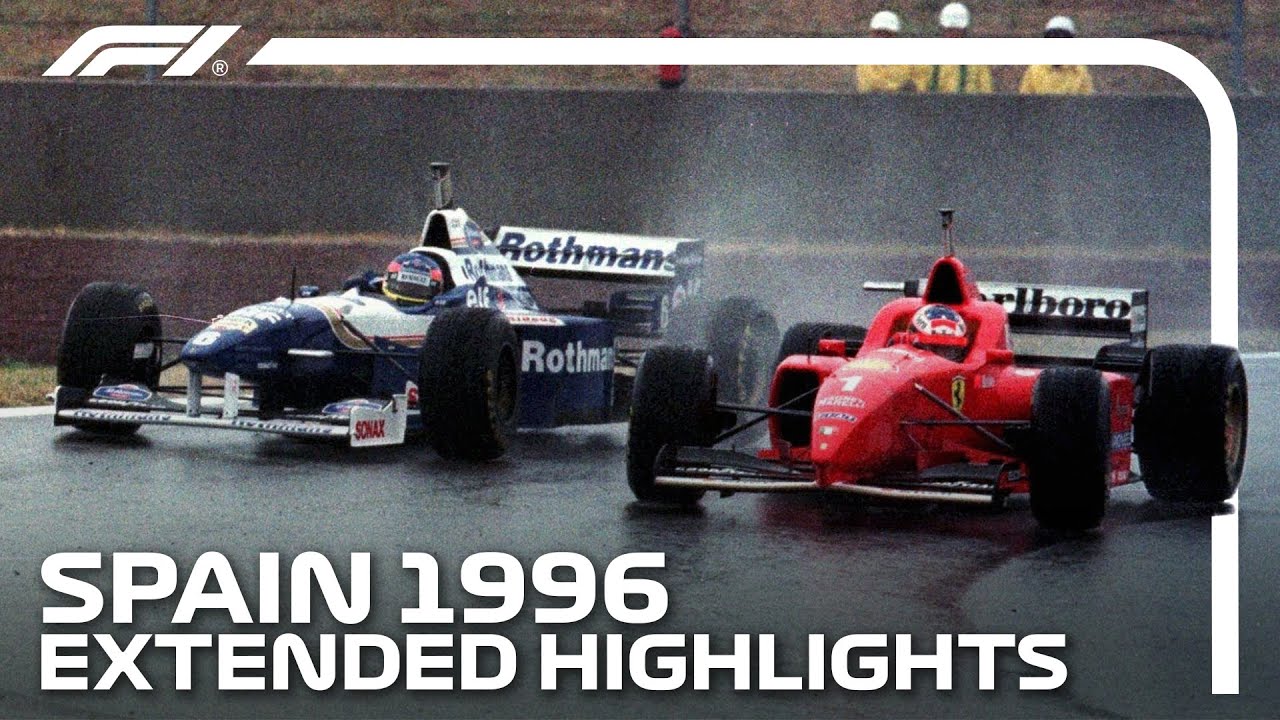 Extended Race Highlights | 1996 Spanish Grand Prix - YouTube