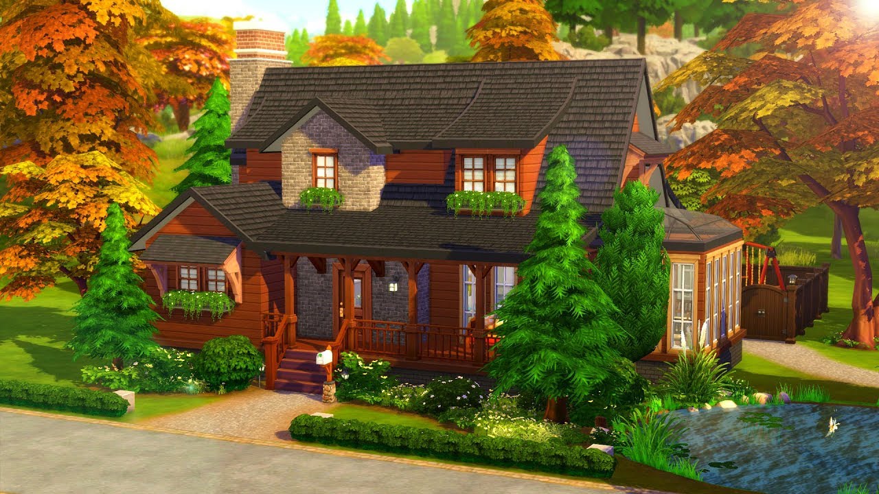 Autumnal Abode // Sims 4 Speedbuild - YouTube
