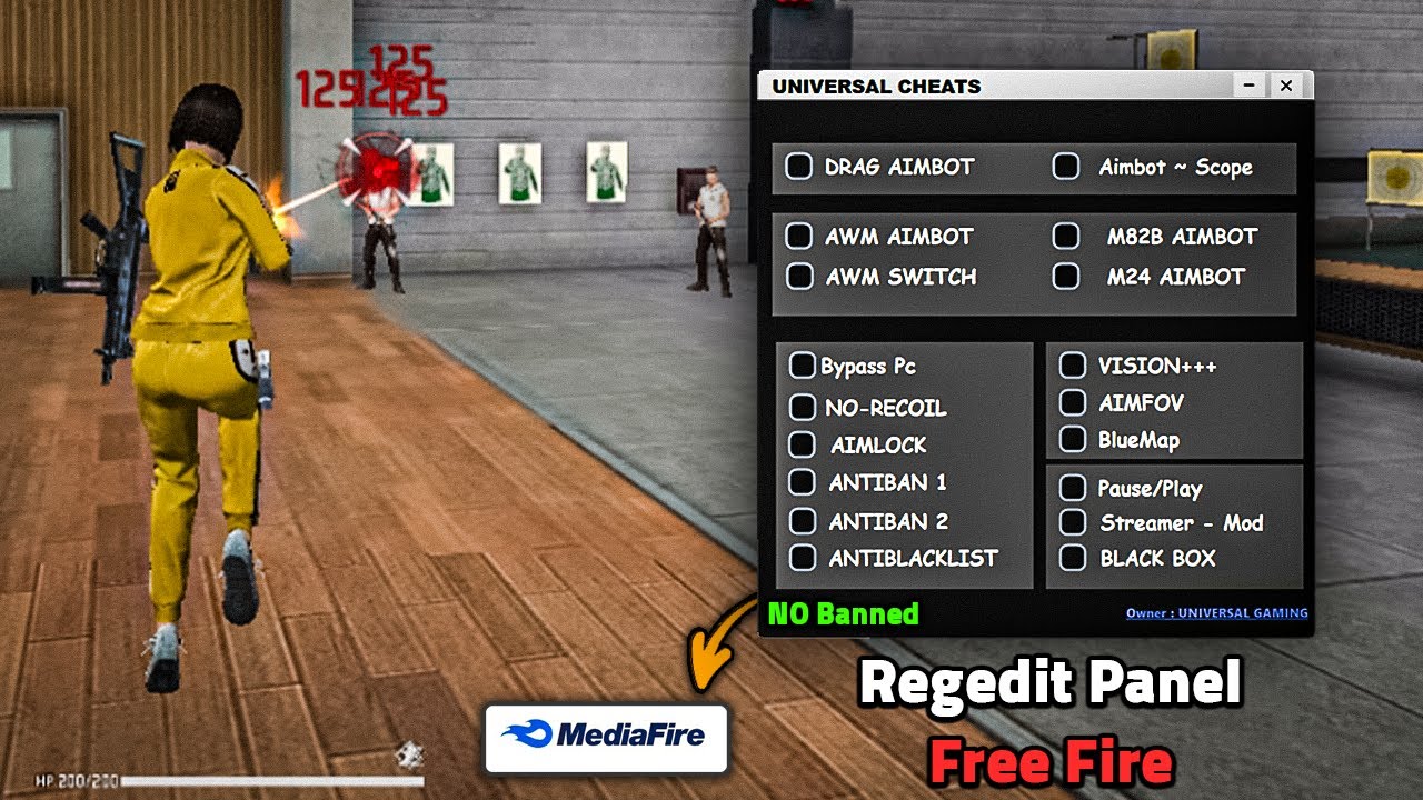 FREE FIRE PC PANEL | AWM PANEL | FAKE DAMAGE FIXED | FREE FIRE ANTIBAN ...