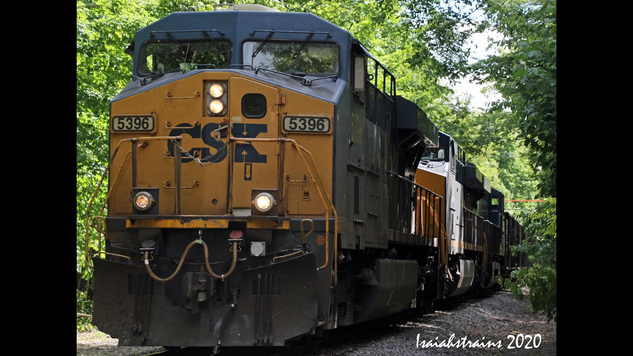 Chasing CSX N618 up the Worcester Main w/ New CM44AH Rebuild! [6-1-20 ...