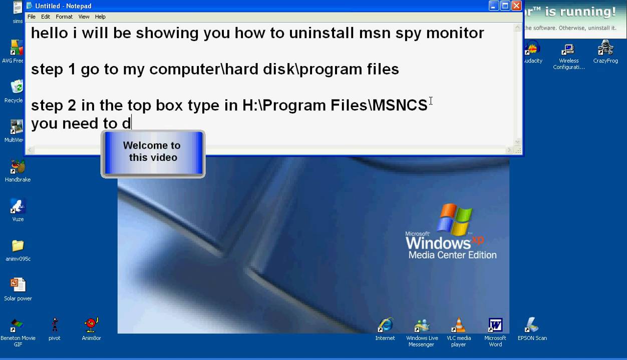 how to uninstall msn spy monitor - YouTube