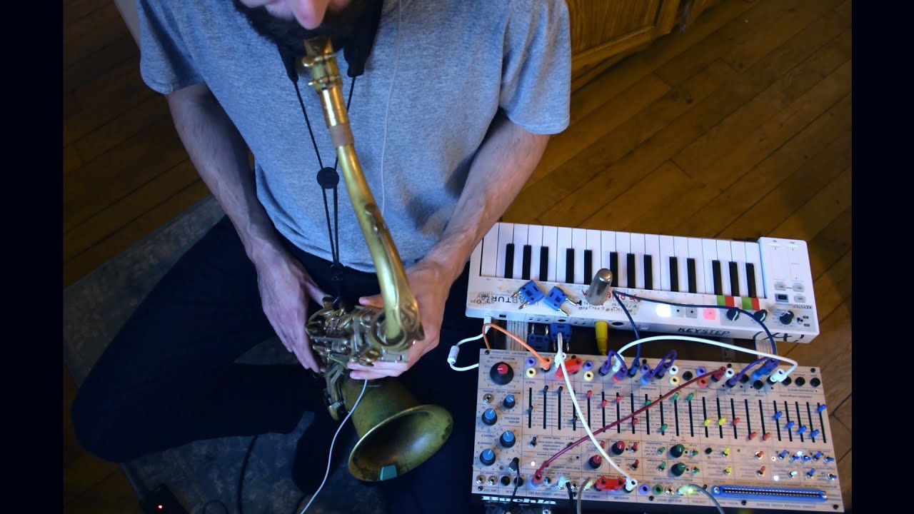 Saxophone Controlled Modular Synth / Polymetry - YouTube