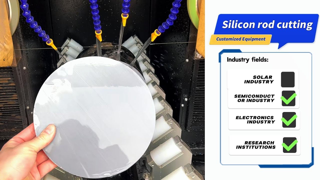 High-precision Silicon Rod Cutting:Customized Diamond Wire Saw Achieves ...