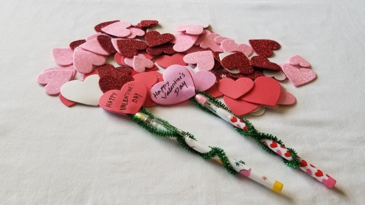 DIY pencils Craft || Easy Valentine's day pencils DIY Craft ...