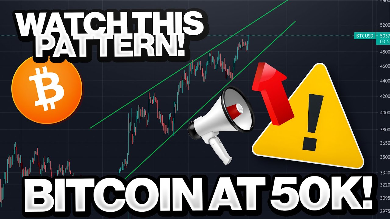 BITCOIN 50K!!!!! ALL BITCOIN TRADERS SHOULD WATCH THIS PATTERN!!! - YouTube