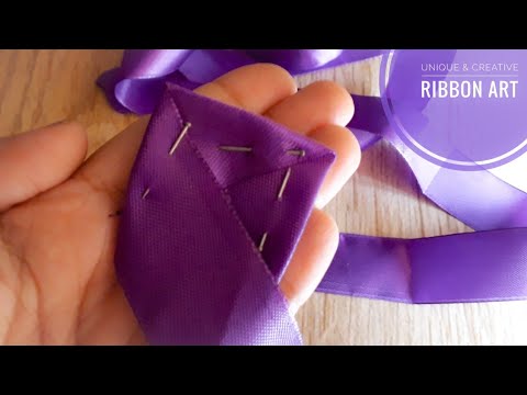 DIY Unique & Creative Ribbon Art|Cool ideas with Ribbon|Ribbon Flowers ...