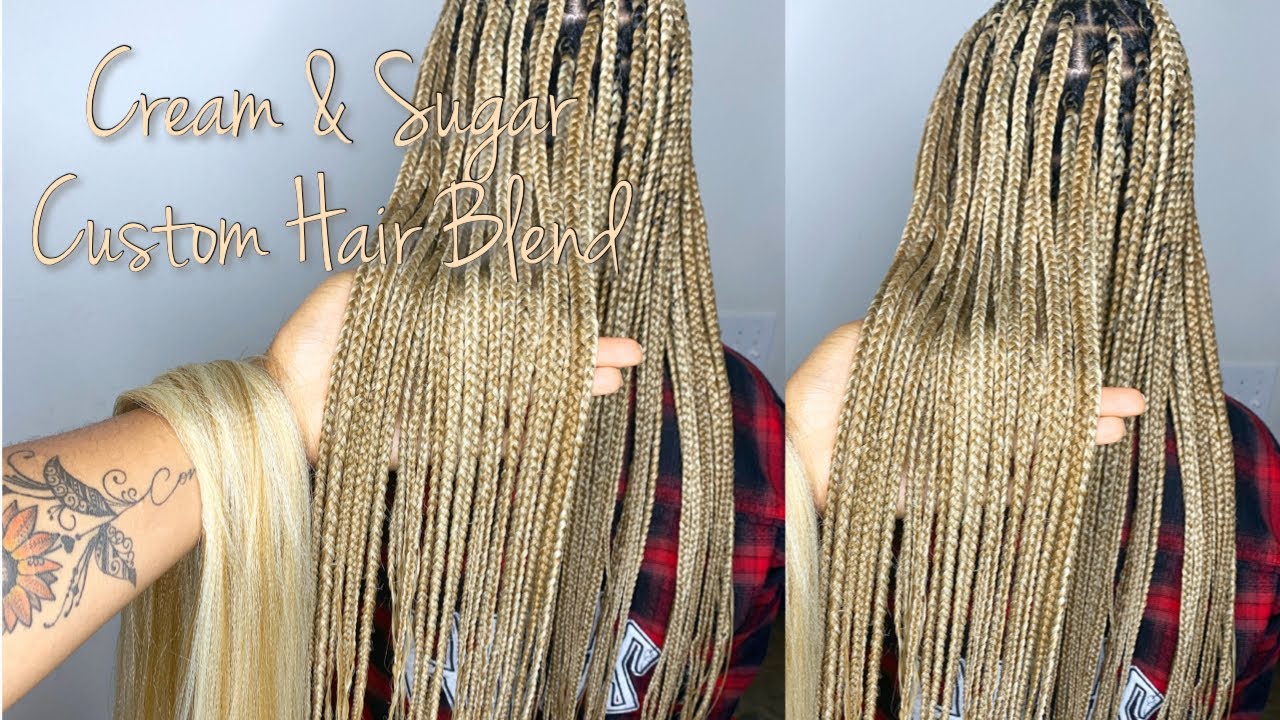 Cream & Sugar Small Knotless Braids - YouTube
