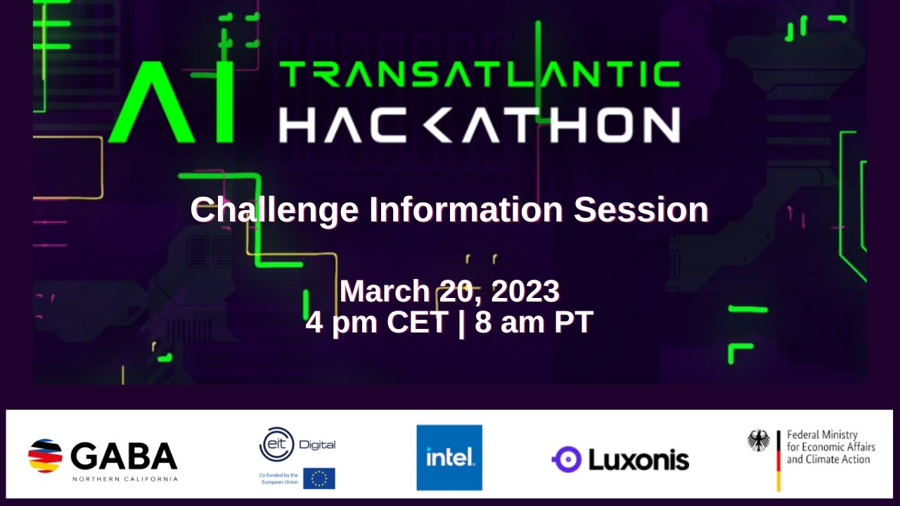 Smart Industry DeepHack • Challenge Information Webinar, March 20, 2023 • Transatlantic AI ...