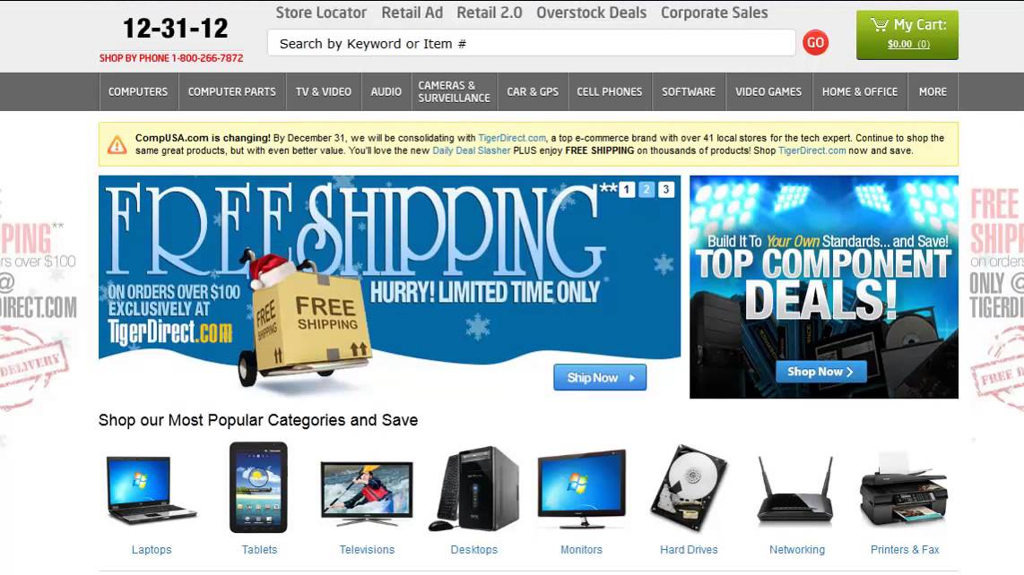 COMPUSA Black Friday Ad 2012, Cyber Monday Ads, Deals and Sales - YouTube