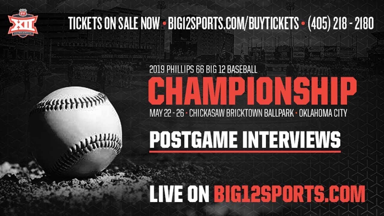 Oklahoma State Baseball Press Conference - Big 12 Baseball Championship ...