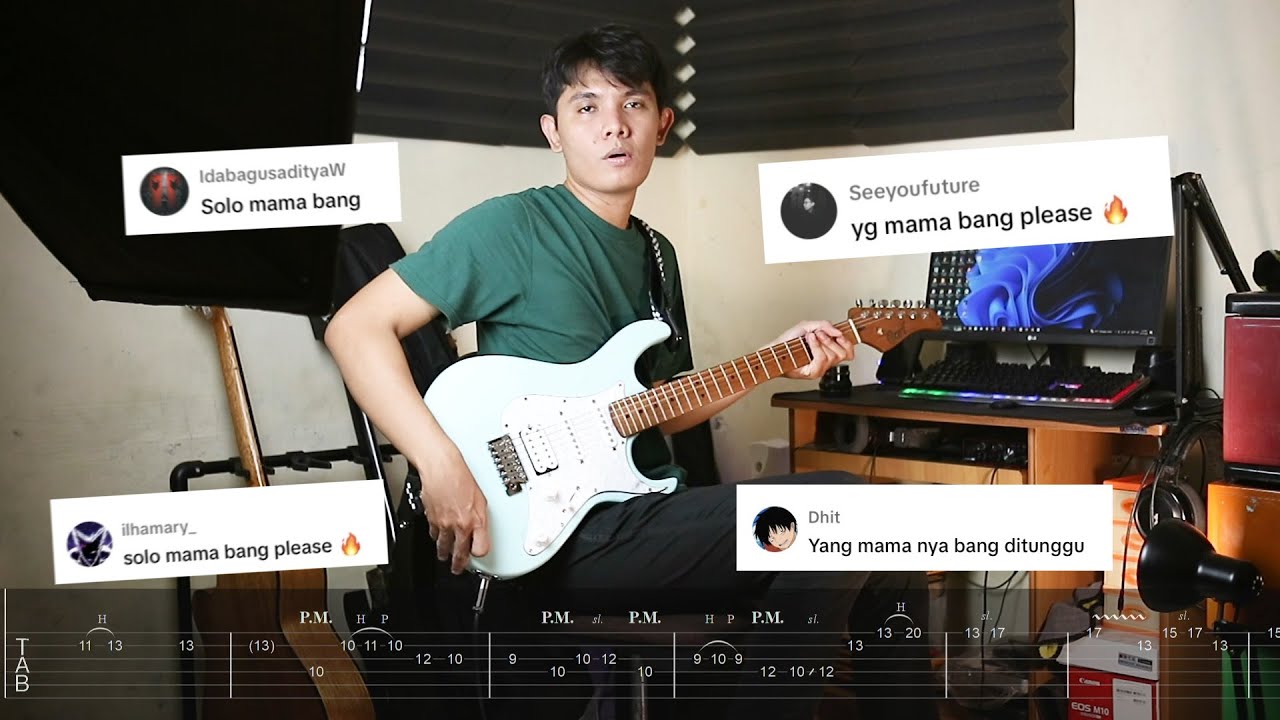 510 - Mama Guitar Solo + TAB - YouTube