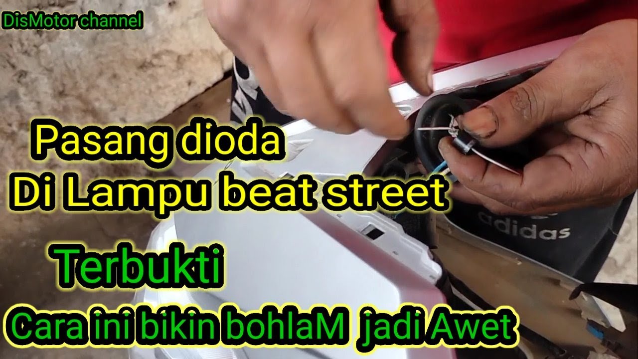 Cara pasang dioda di LaMpu Motor beat Street - YouTube