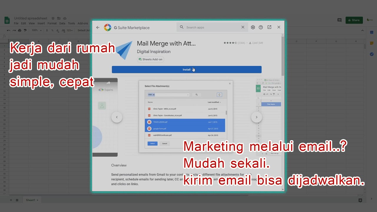 Cara Mudah Kirim email banyak sekaligus | WFH jadi mudah | Marketing ...
