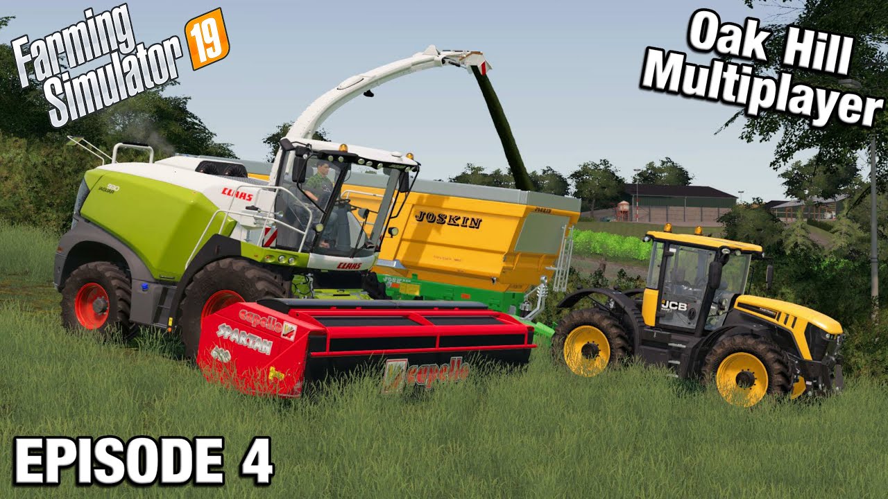 GRASS FORAGING Multiplayer FS19 - Oak Hill with Daggerwin Ep 4 - YouTube