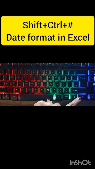 Shortcut key of Date format in Excel #excel #shortcutkeys #shortcut # ...