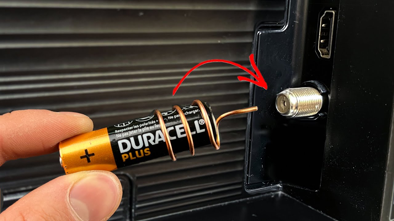 Insert Battery behind the TV and watch world channels! Why didn't I ...