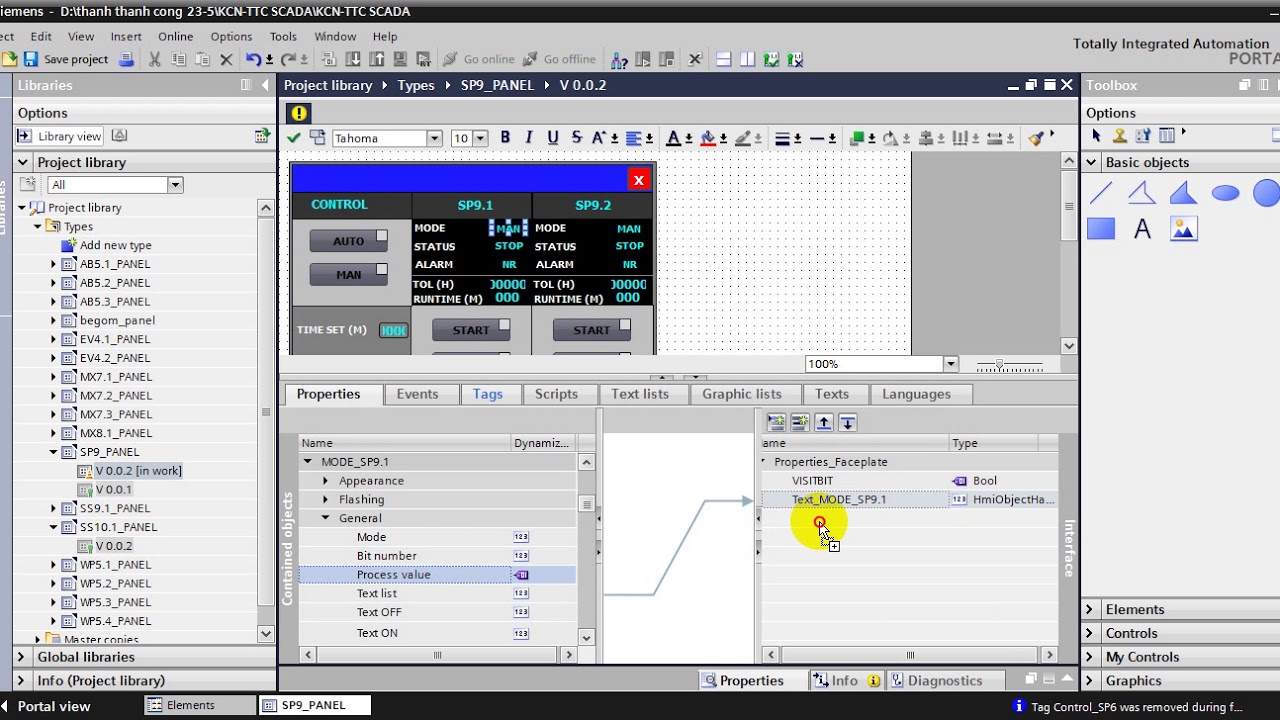 HMI FACEPLATE TIA PORTAL V13 SP1 - YouTube