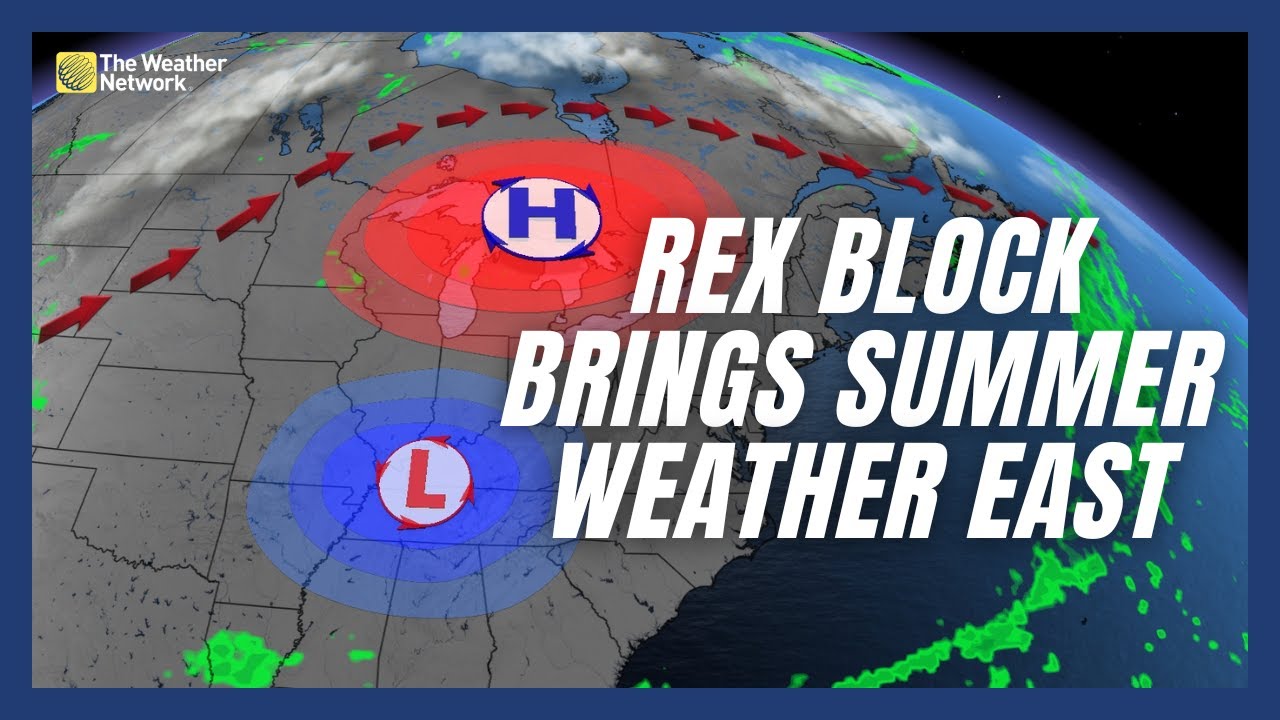 Rex Block Pattern Gives A 'Second Summer' To Ontario And Quebec | #forecast - YouTube