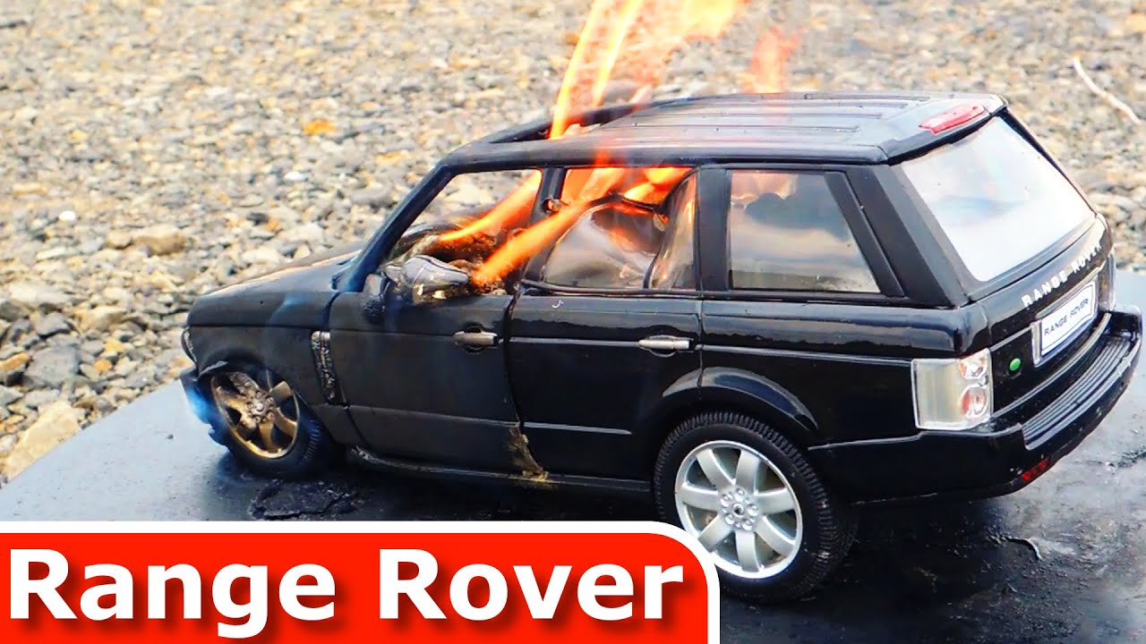 MASSIVE Car Fire! - Burning A Range Rover Is Never A Good Idea - YouTube