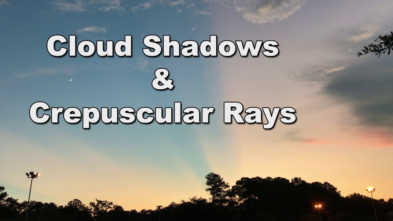Cloud Shadows and Crepuscular Rays in the Sky - YouTube