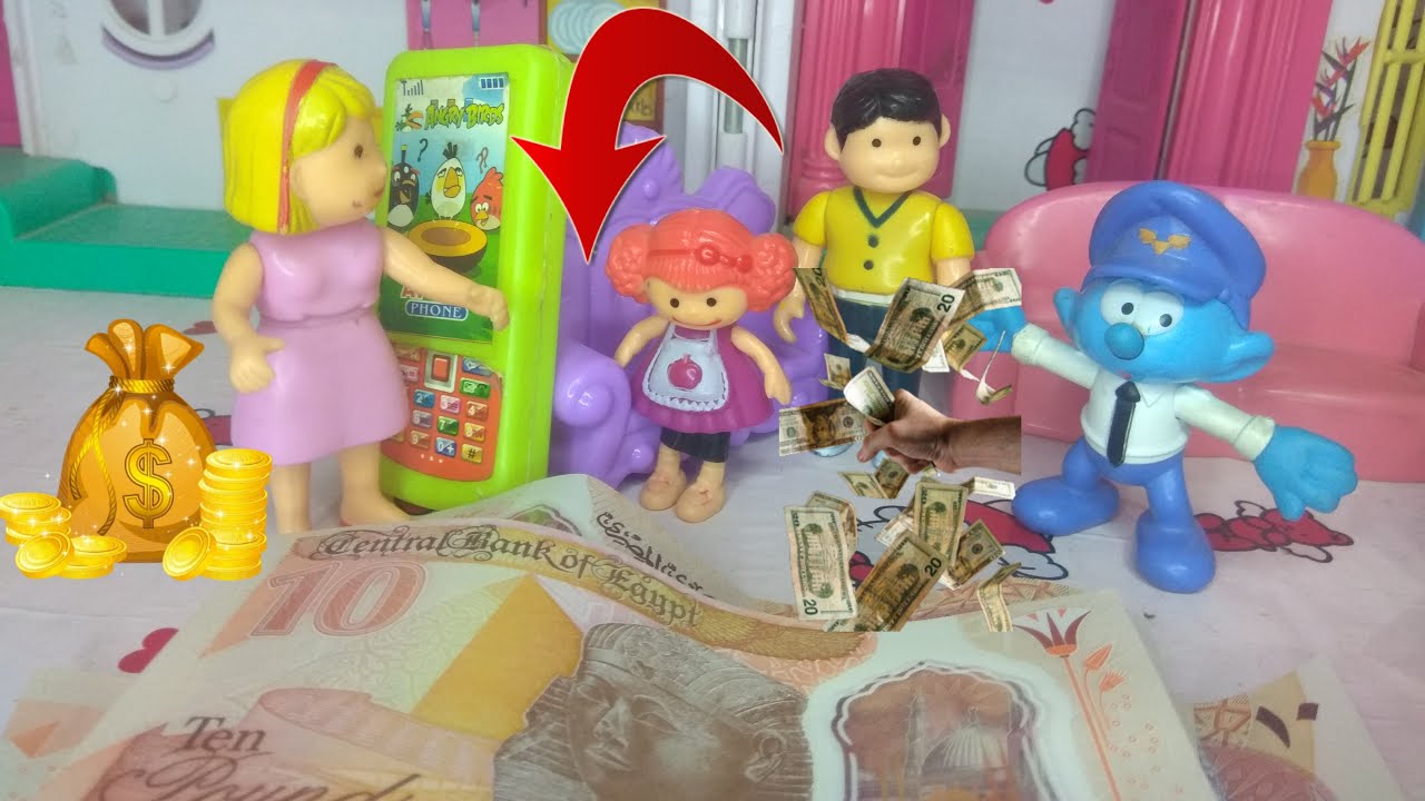 جنه وسنفور لقينا فلوس فى الكنبه الجديده🎈🎁عائله عمر العاب اطفال حدوته قبل النوم Youtube