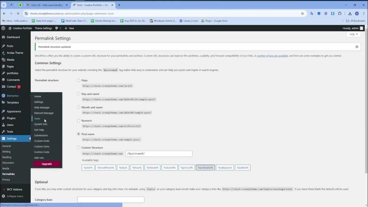 How to Regenerate CSS in Elementor & Flush Permalinks - YouTube