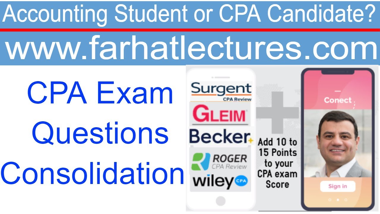 CPA Exam Questions: Consolidations - YouTube
