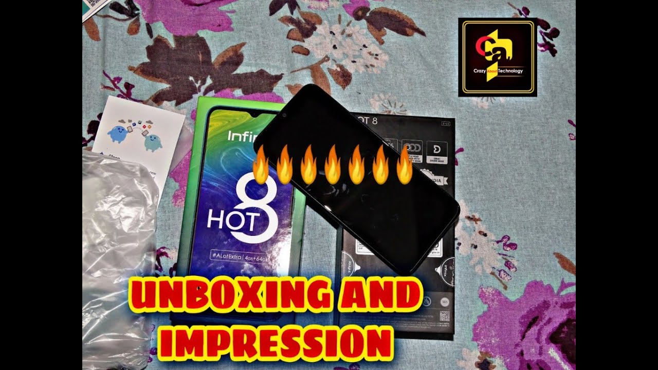 Infinix Hot 8 Unboxing 5000 battery, 4GB, 64GB for just Rs. 6,999 - YouTube