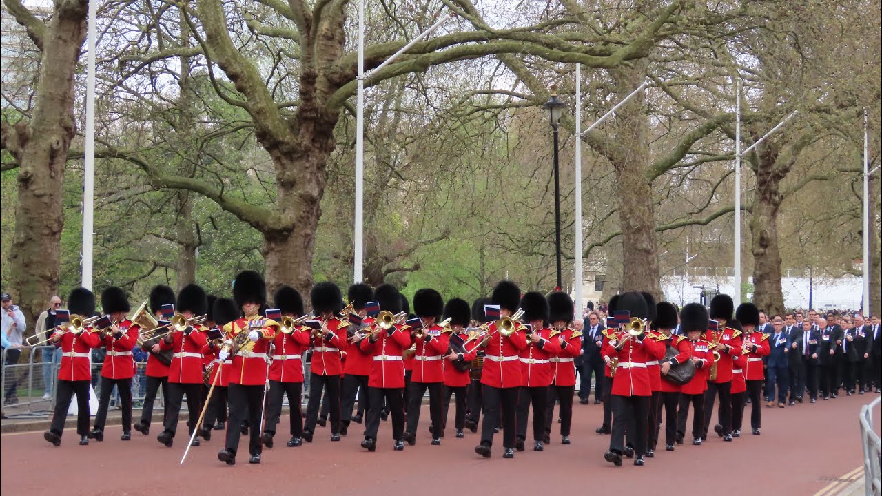 Scots Guards Return to Barracks - Black Sunday 2023 - YouTube