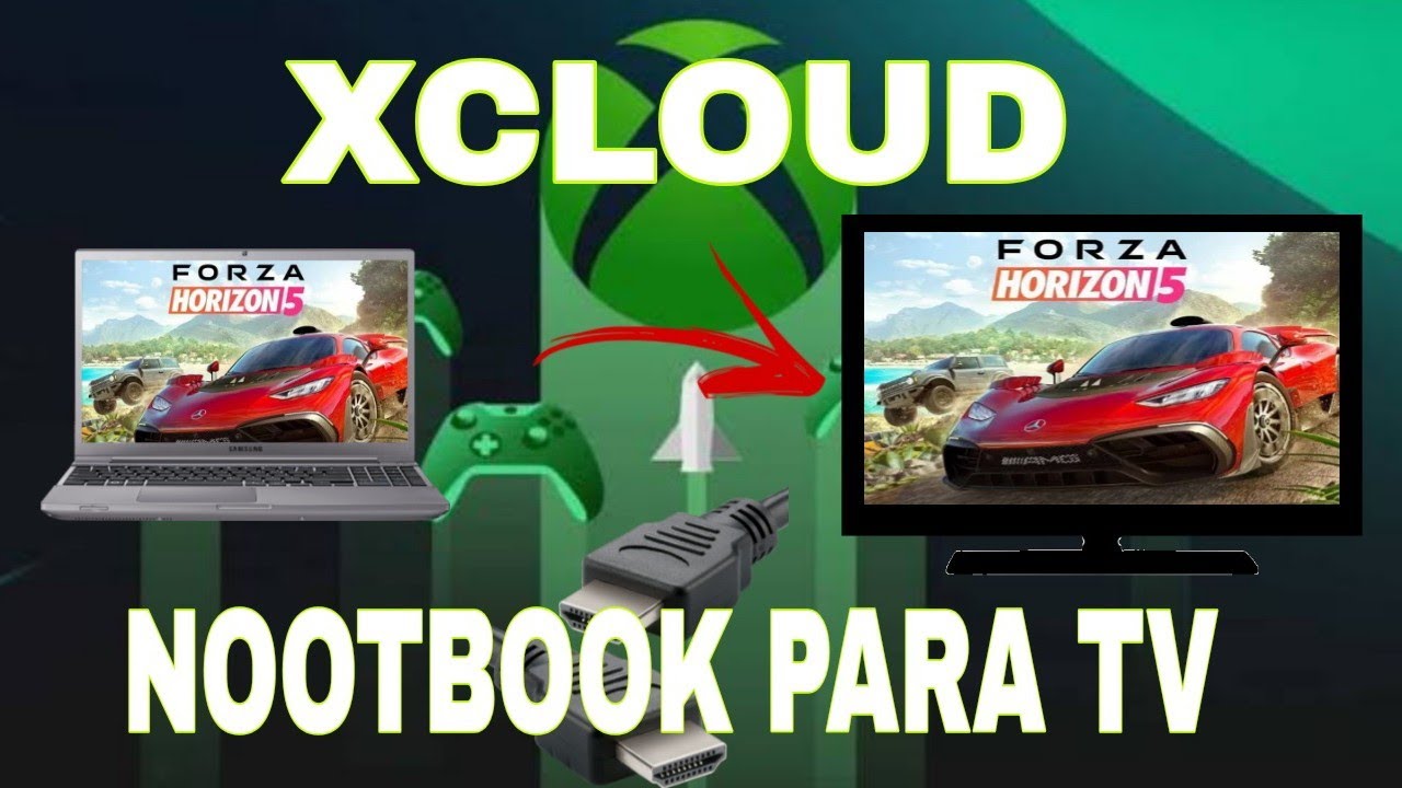 JOGANDO XCLOUD NA TV VIA HDMI DO NOOTBOOK - YouTube