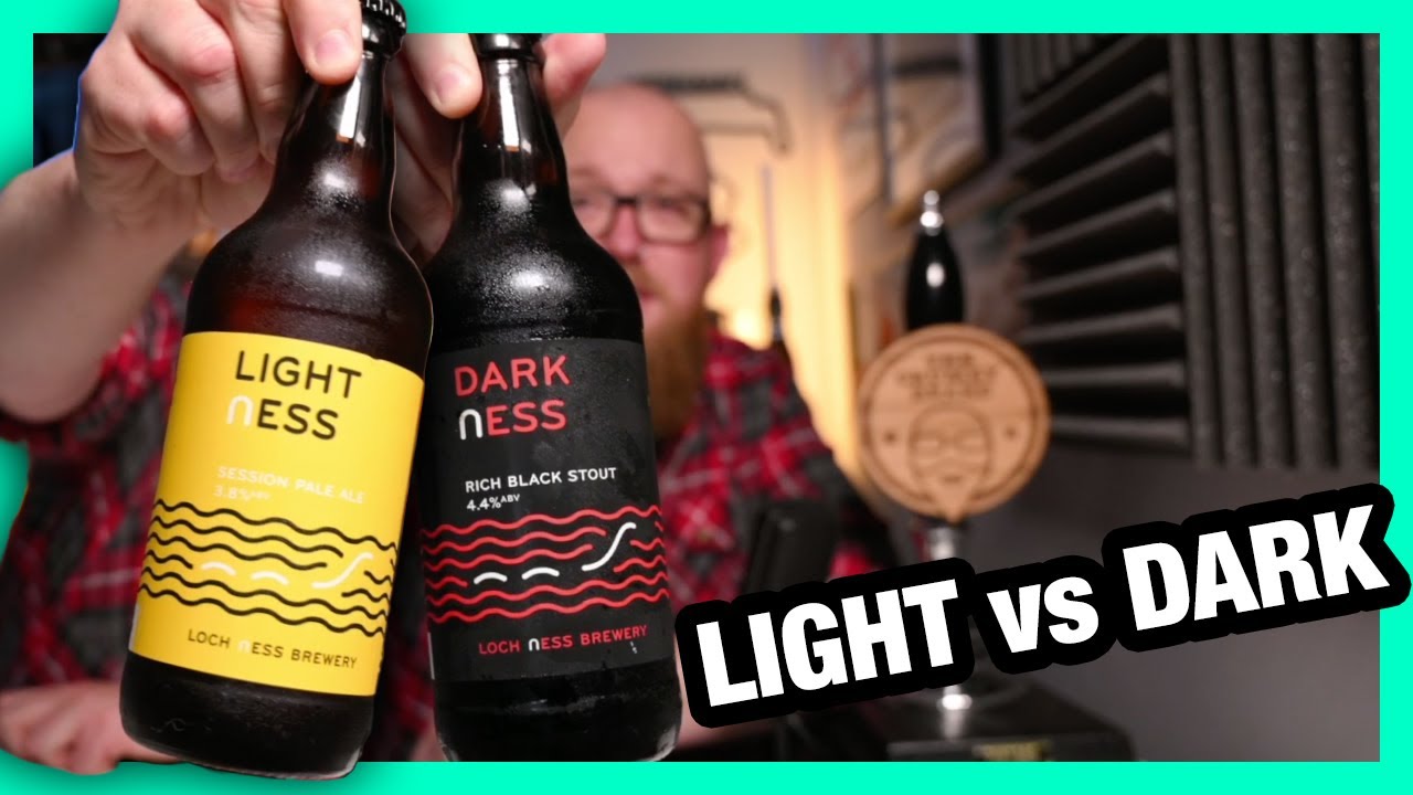 Light vs Dark // Pale Ale vs Stout // Loch Ness Brewery Light Ness vs ...