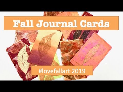 Fall Journal Cards & Autumn Leaves Poem #lovefallart2019 - YouTube