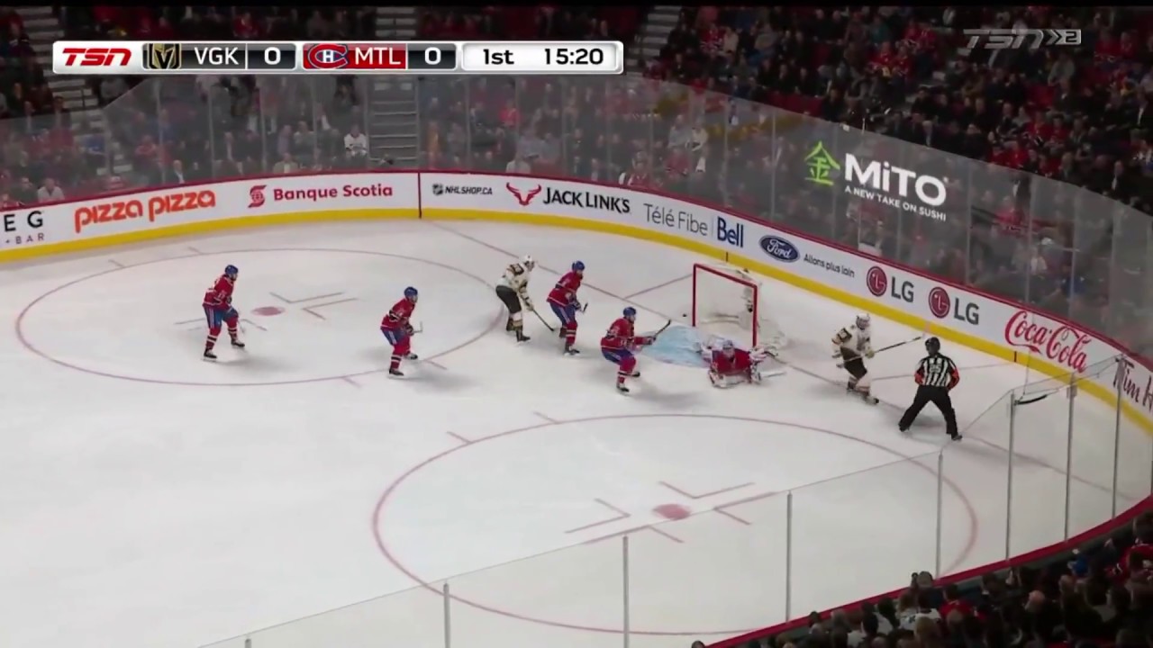 Charlie Lindgren Save On Neal - Golden Knights @ Canadiens - 11.7.2017 ...