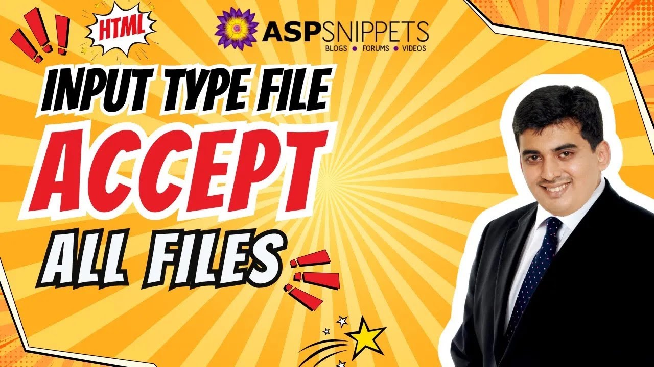 INPUT 'type=file' accept all files in HTML - YouTube