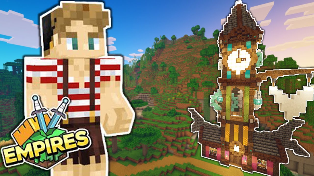 Building The Great Clock tower!! - Empires SMP 2 Ep 10 - YouTube