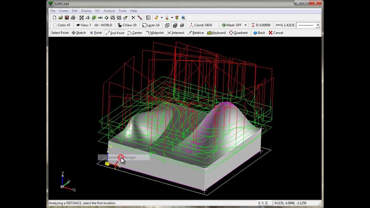 SURFCAM Tutorial - 3-Axis: HSM Z-Rough - Overview - YouTube