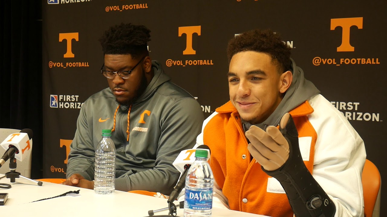 Bryce Thompson, Trey Smith, Jarrett Guarantano - Vols (UAB post) - YouTube