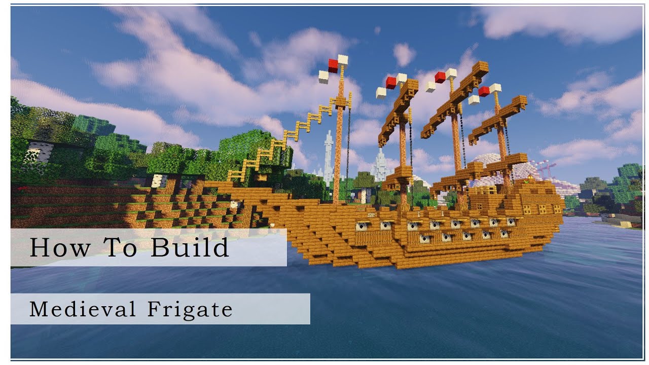 How to Build a Medieval Frigate (Minecraft #shorts) - YouTube
