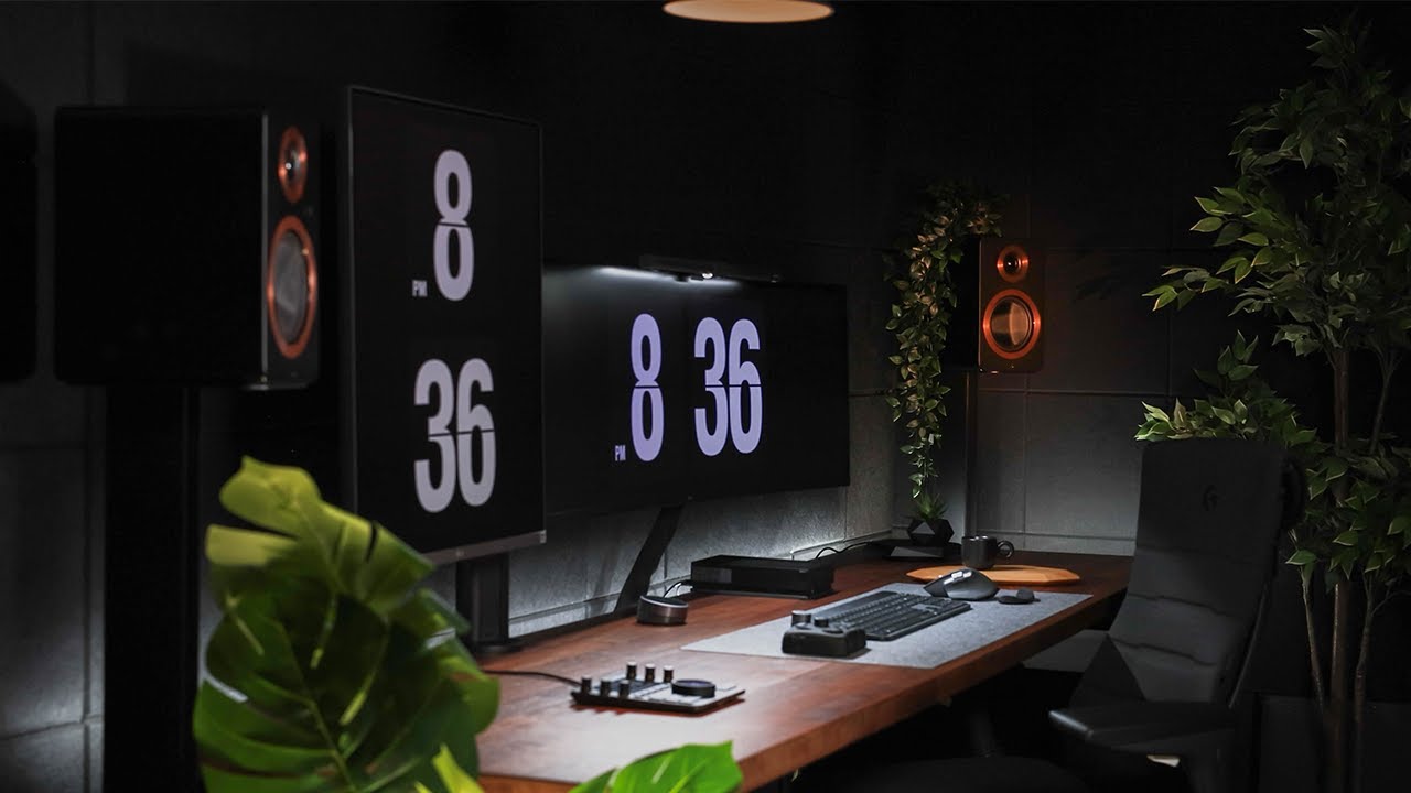 Home Office & Desk Setup Tour - 2023 - YouTube