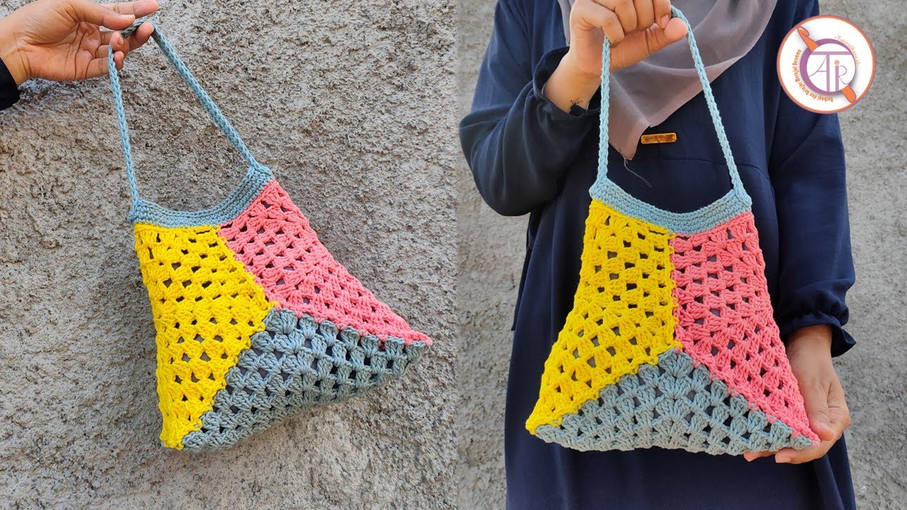 Tutorial Tas Rajut Terbaru Mudah untuk Pemula | Crochet By Rajutan ...