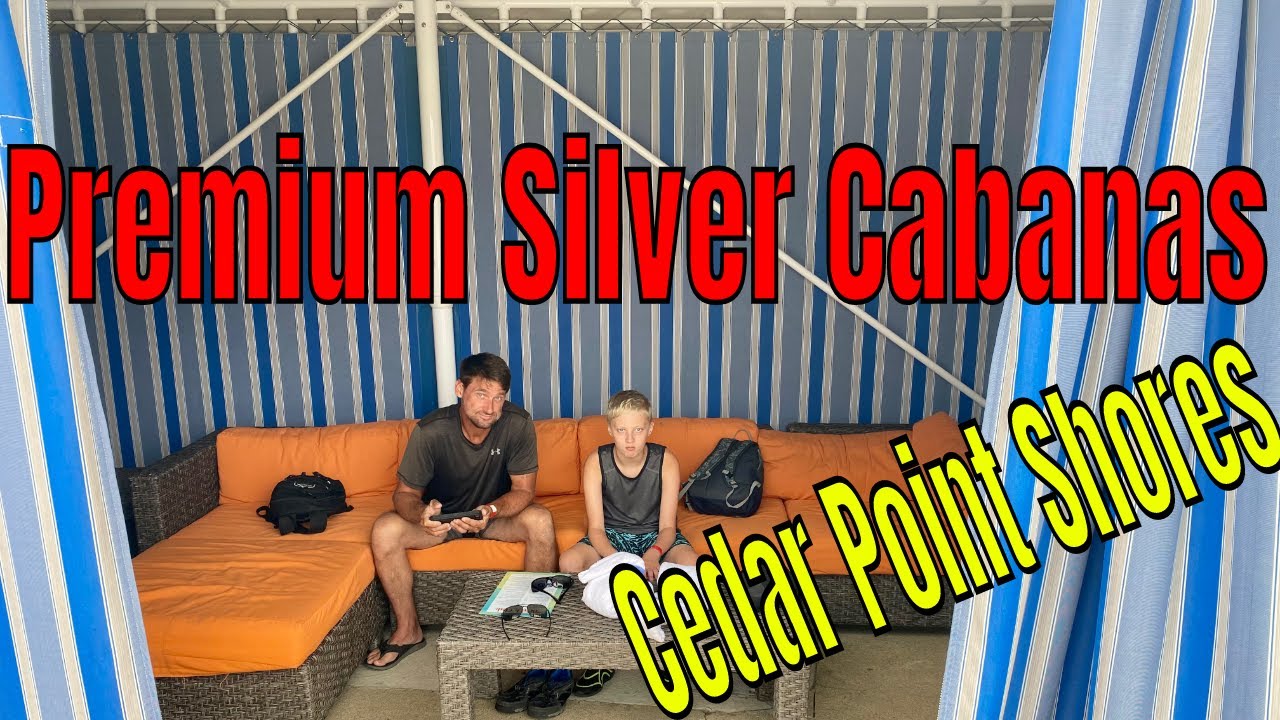 Premium Silver Cabana Rental At Cedar Point Shores - YouTube